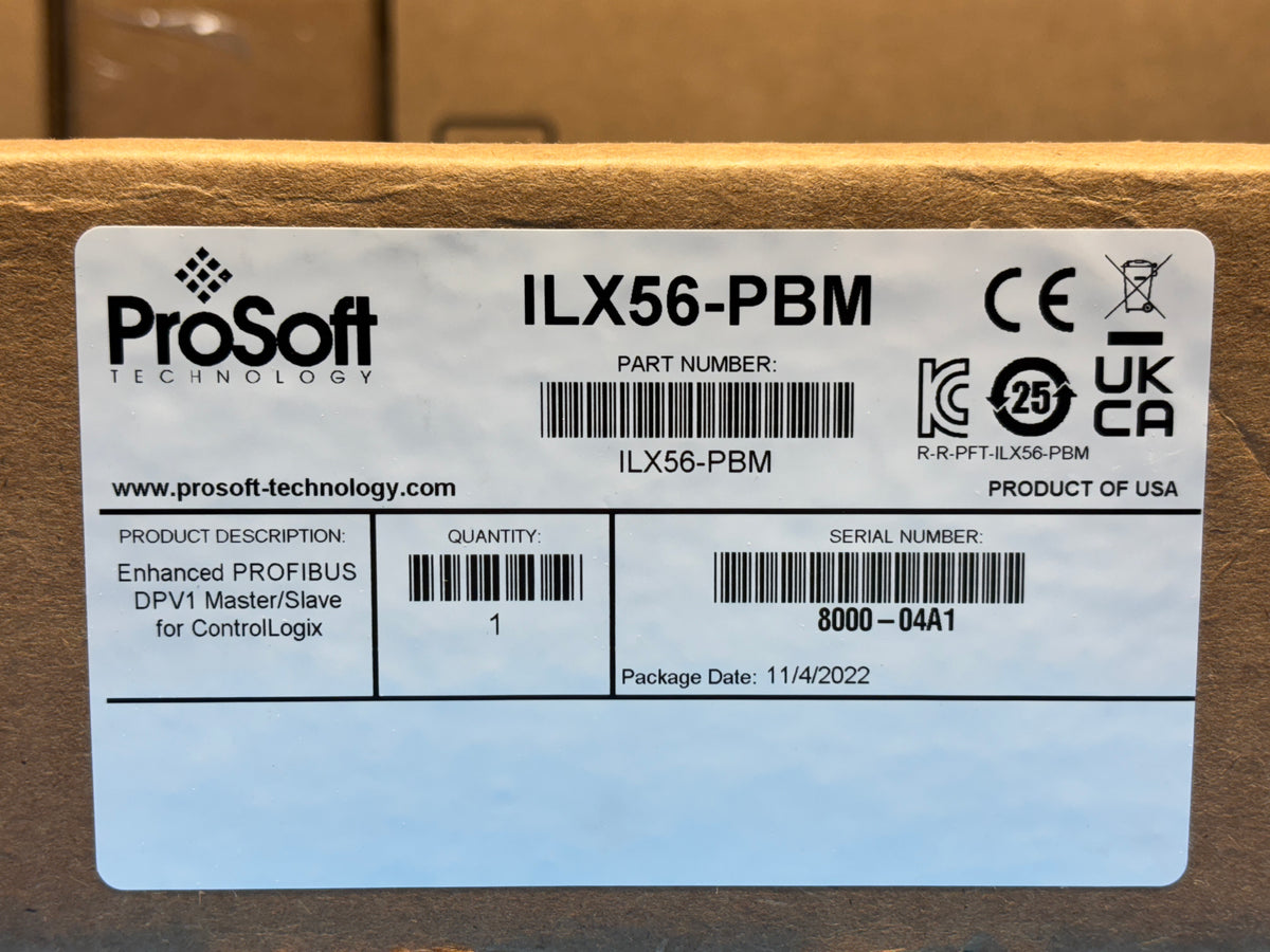 ProSoft ILX56-PBM PROFIBUS DPV1 Master/Slave Module for ControlLogix ...