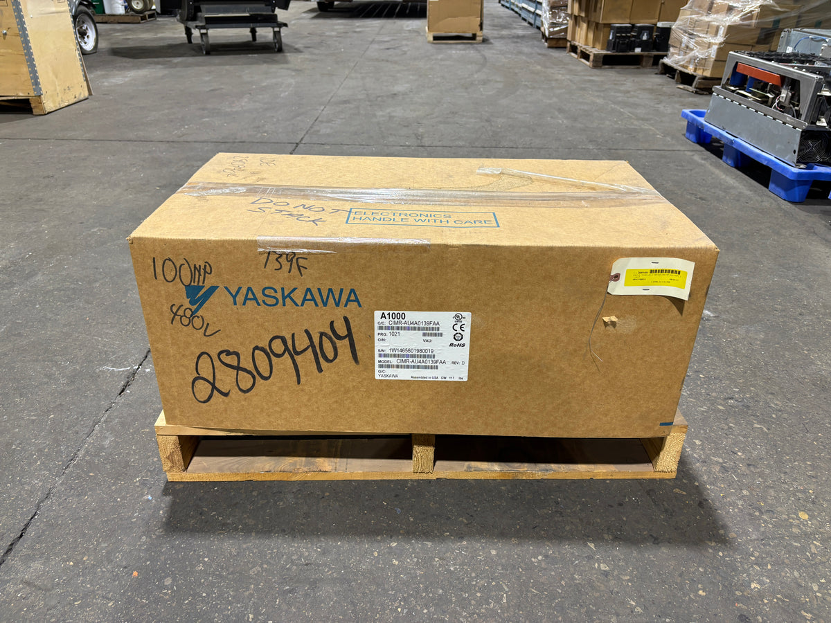 Yaskawa CIMR-AU4A0139FAA Rev. D A1000 VFD 100HP Drive- NEW OPEN BOX ...