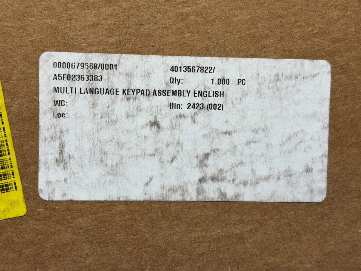 NEW - Siemens A5E02363383 MULTI LANGUAGE KEYPAD ASSEMBLY ENGLISH REV ...