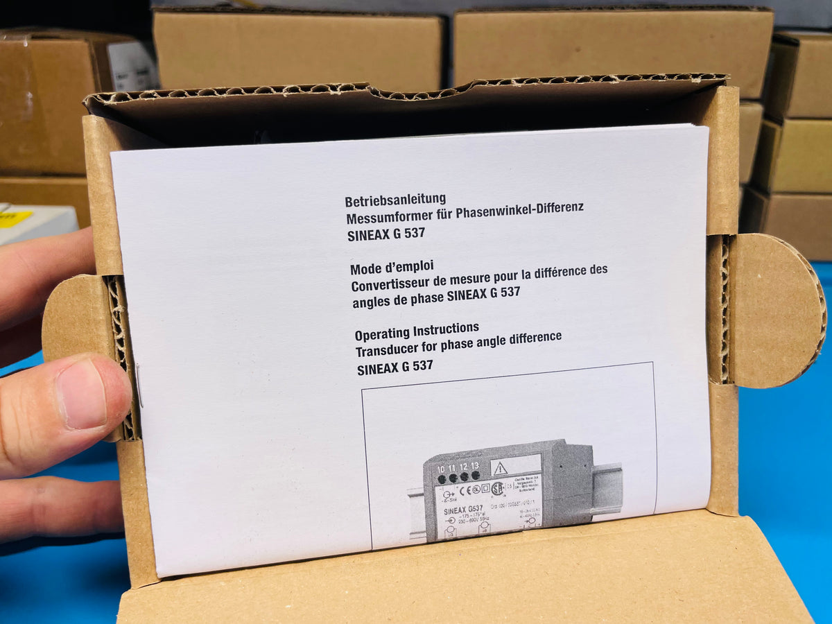 NEW - SINEAX G537 Transducer for Phase Angle Difference – Ontario ...